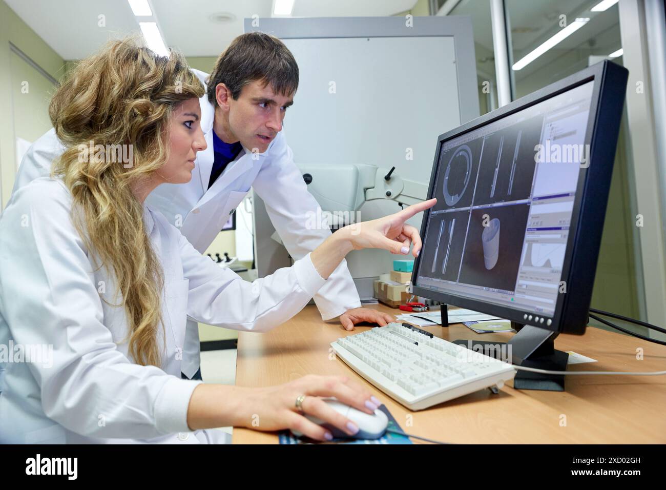 XTH 225. Computed tomography system. Industrial X-ray. Technicians ...