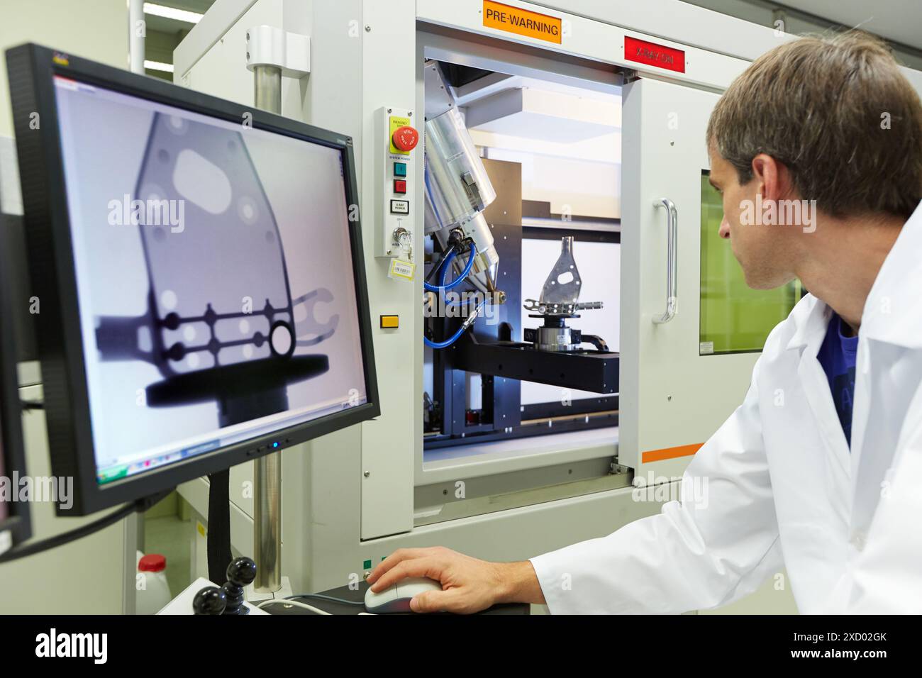 XTH 225. Computed tomography system. Industrial X-ray. Technicians ...