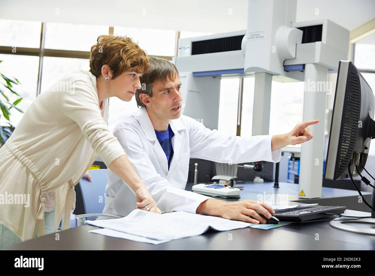 Technical analysis of the measurement of a piece as CMM. Coordinate ...