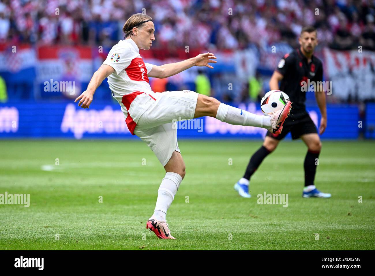 HAMBURG, GERMANY - JUNE 19: Lovro Majer of Croatia in action during the ...
