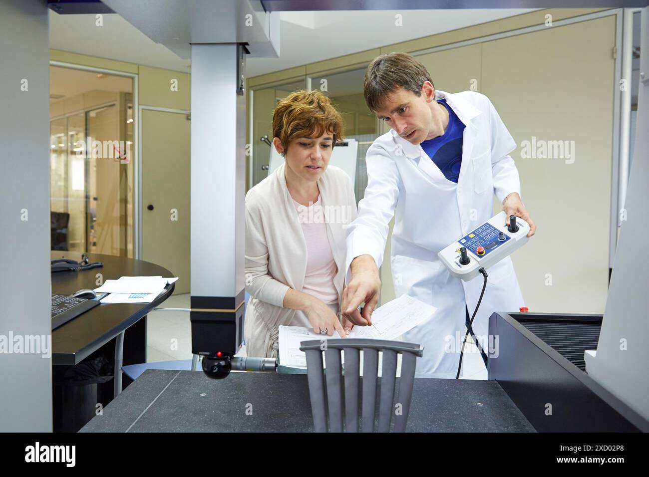 Technical analysis of the measurement of a piece as CMM. Coordinate ...