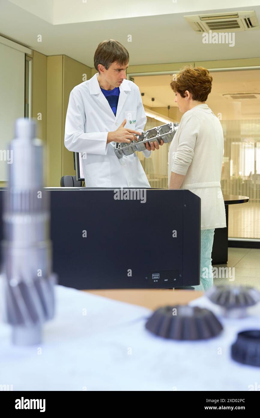 Technical analysis of the measurement of a piece as CMM. Coordinate ...