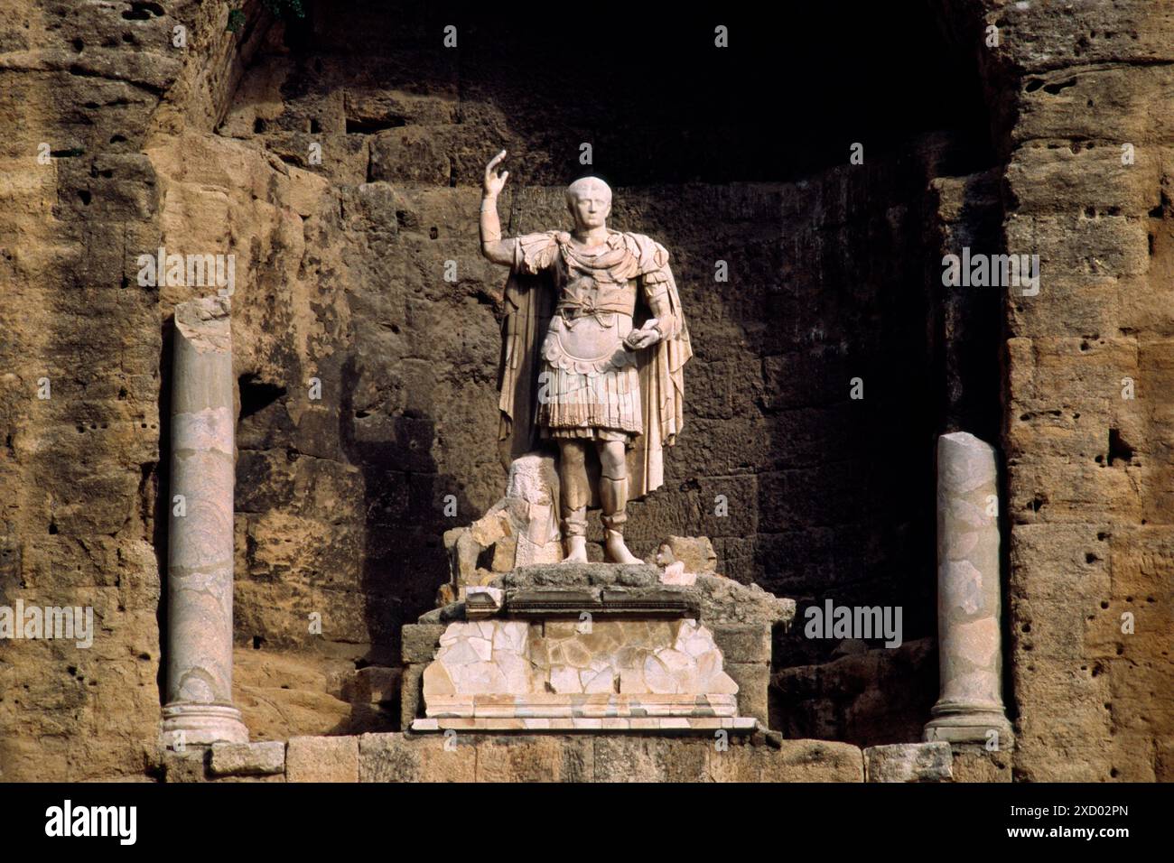 Statue augustus in amphitheatre orange hi-res stock photography and ...