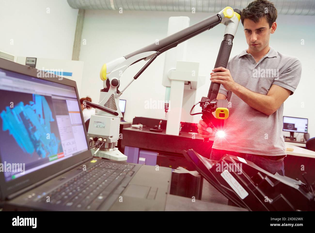 MCAx measuring arm. Coordinate measuring machine portable with escanner ...