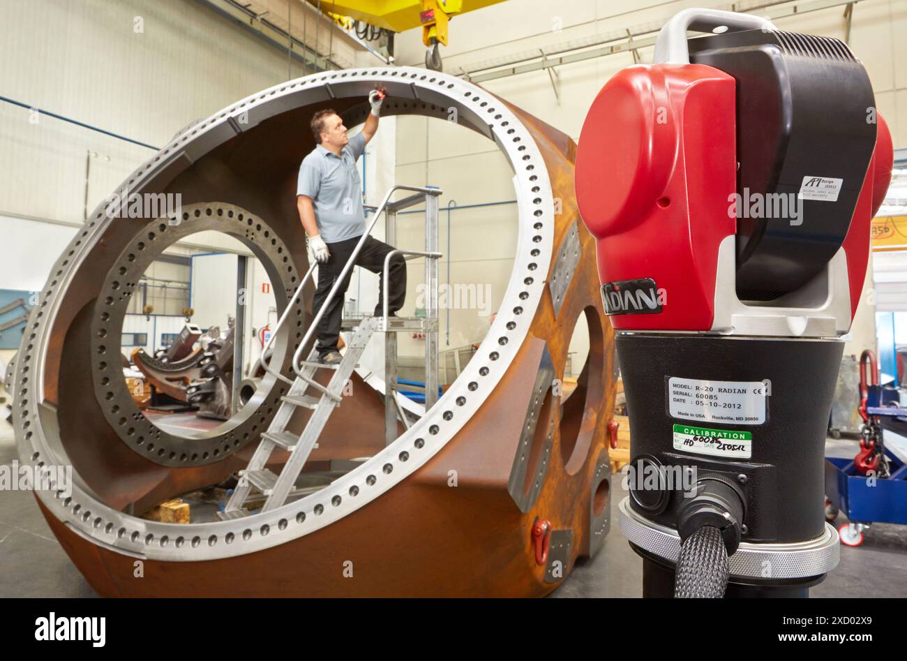 Radian Laser Tracker. Laser Measurement large volumes. Measuring wind ...
