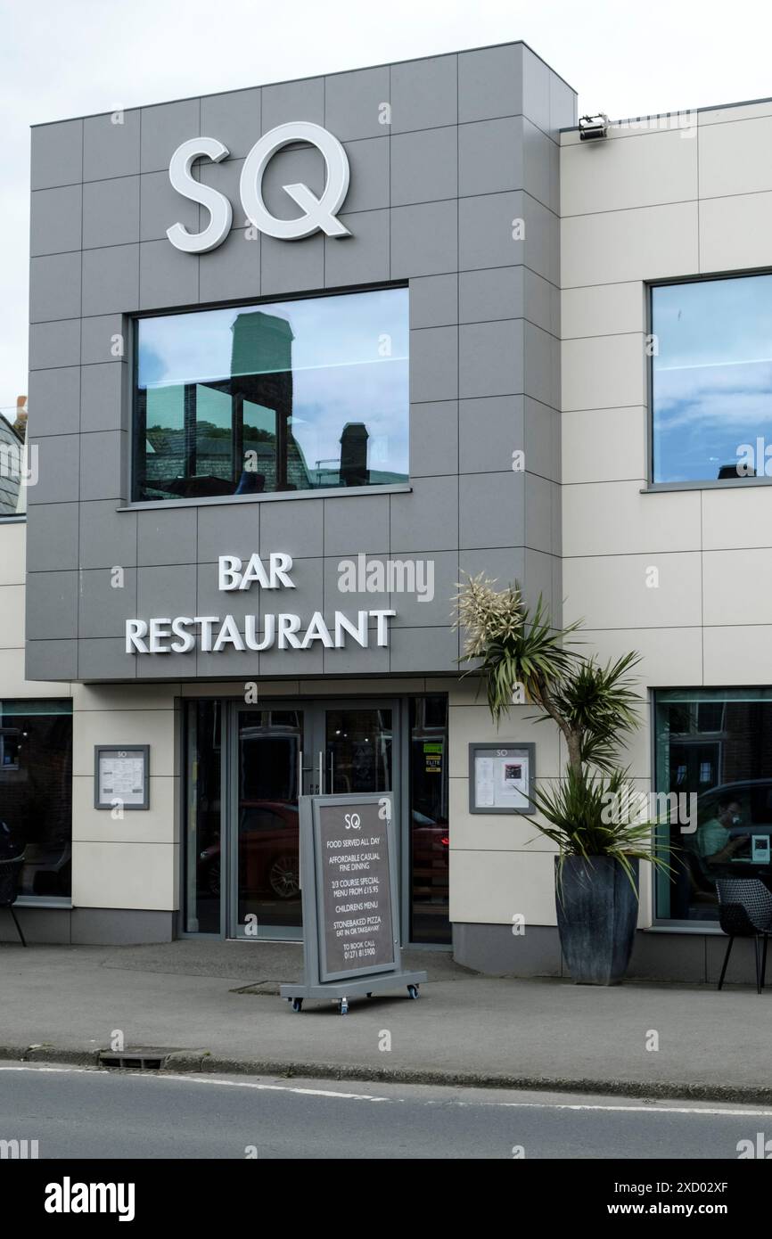 Around Braunton a North Devon vilage Sq Restaurant Stock Photo - Alamy