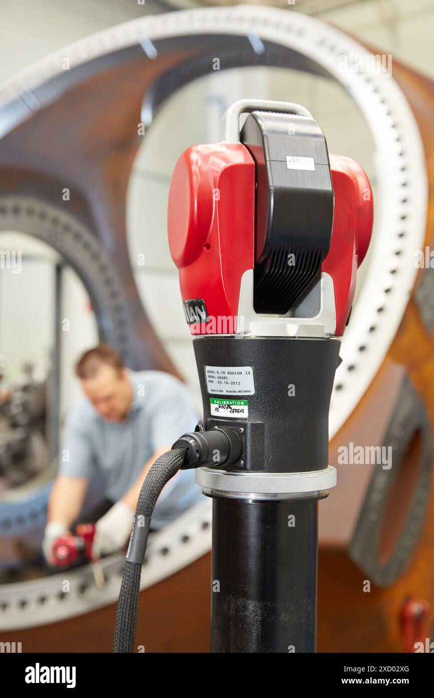 Radian Laser Tracker. Laser Measurement large volumes. Measuring wind ...