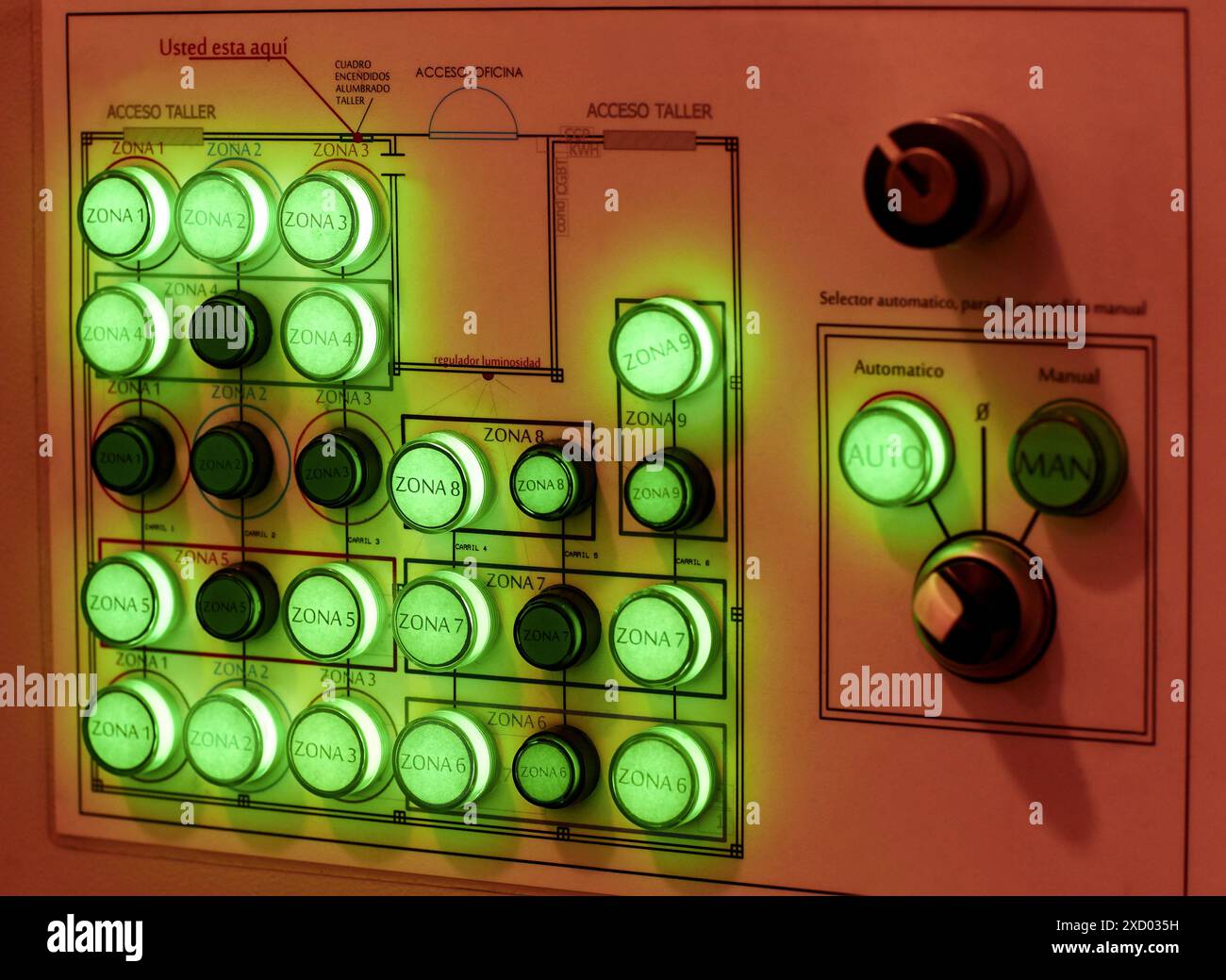 Electrical panel lighting Stock Photo - Alamy