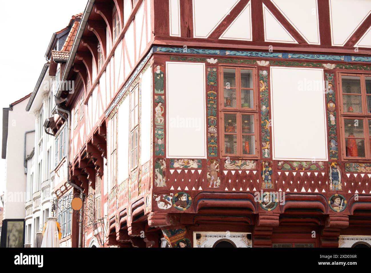 fragments old house, medieval building 13th century in European city ...