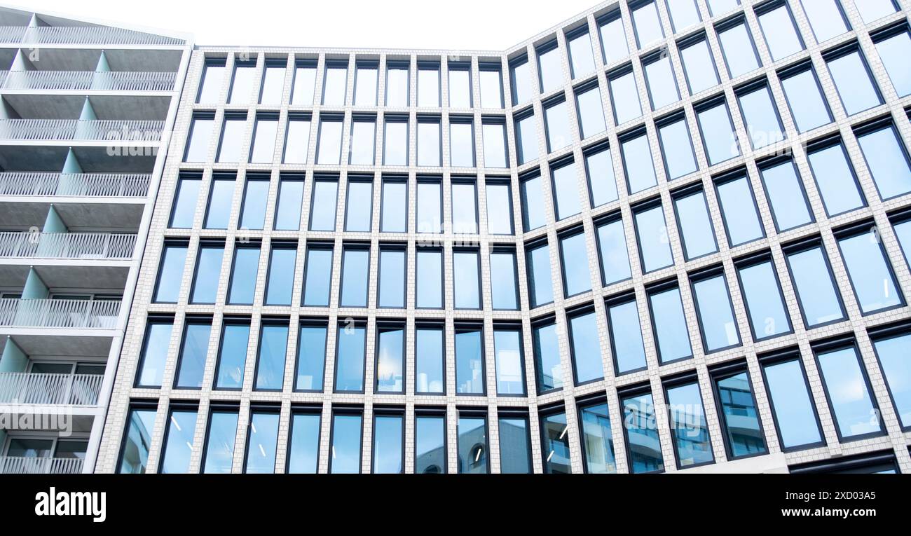 fragments multi-storey office and residential buildings in European ...