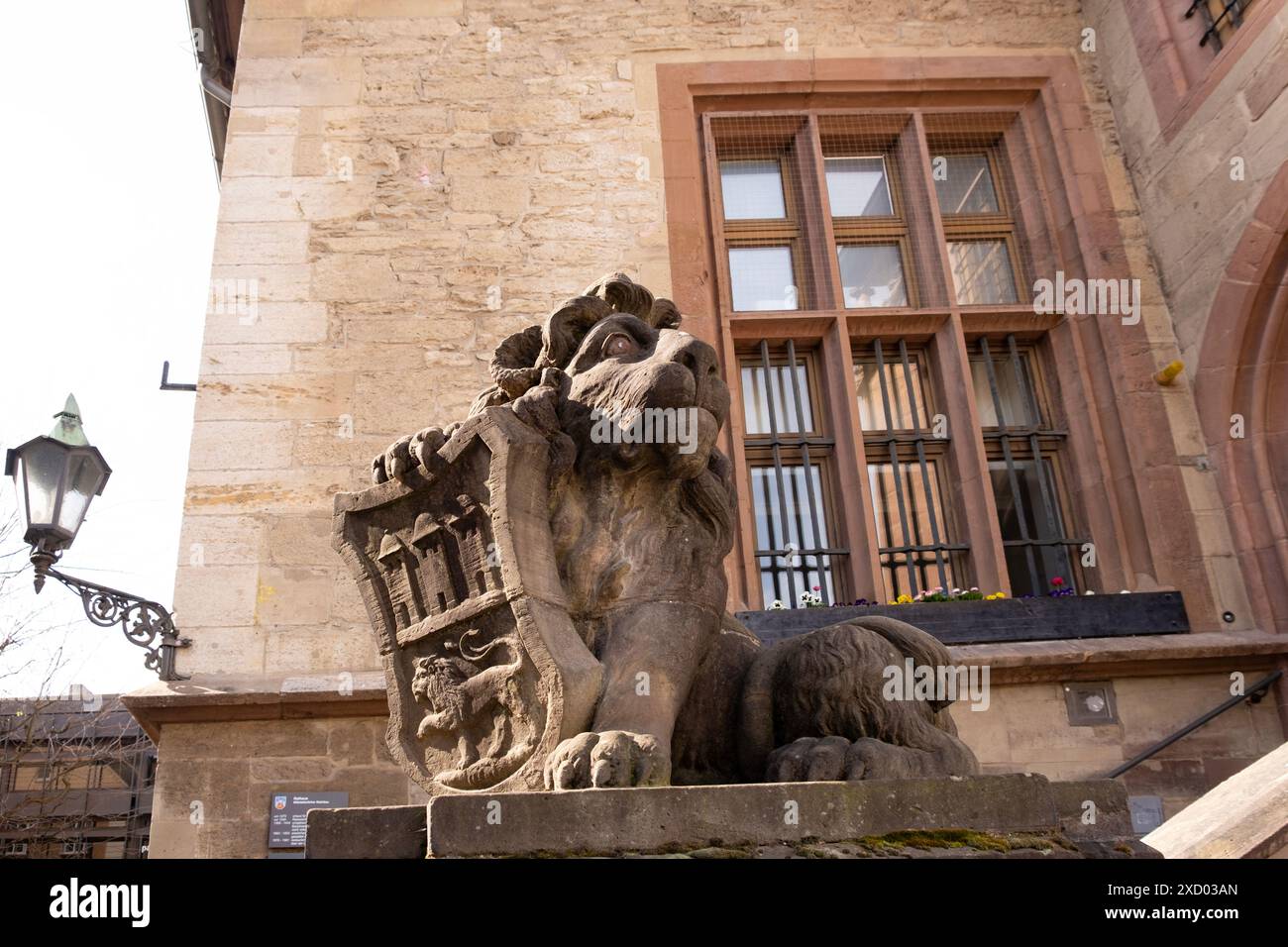 fragments old house, medieval building 13th century in European city ...