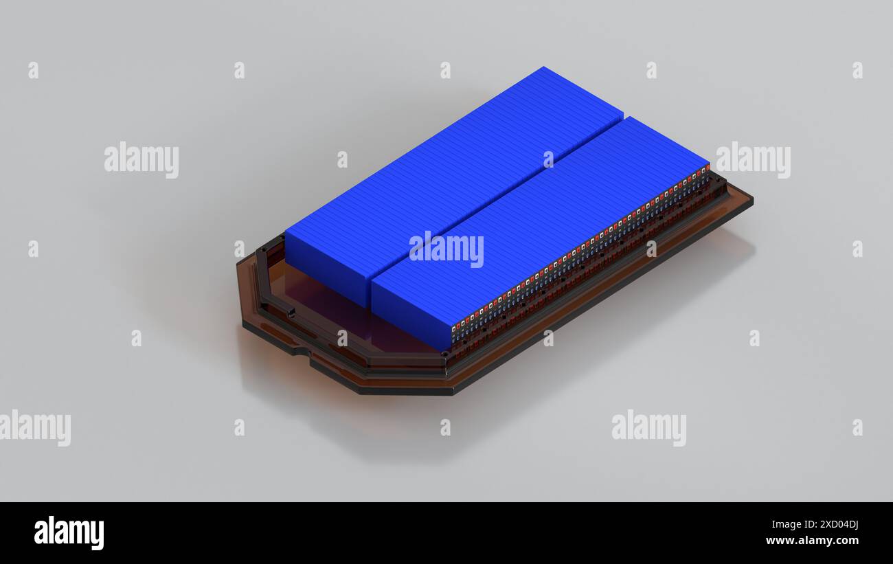 Skateboard style LFP EV cell, blue NMC Prismatic Battery pack for ...