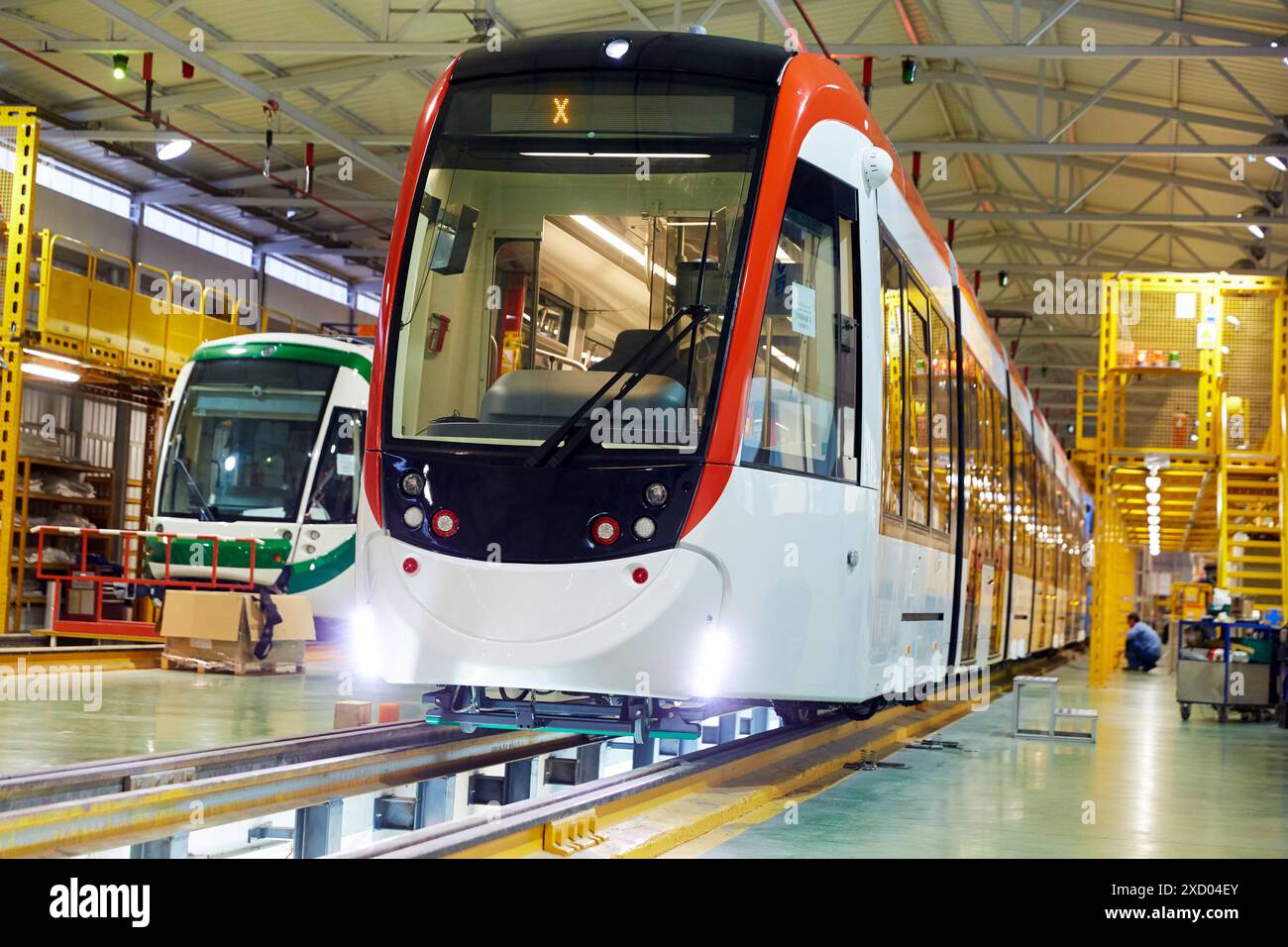 Workers on locomotive assembly hi-res stock photography and images - Alamy