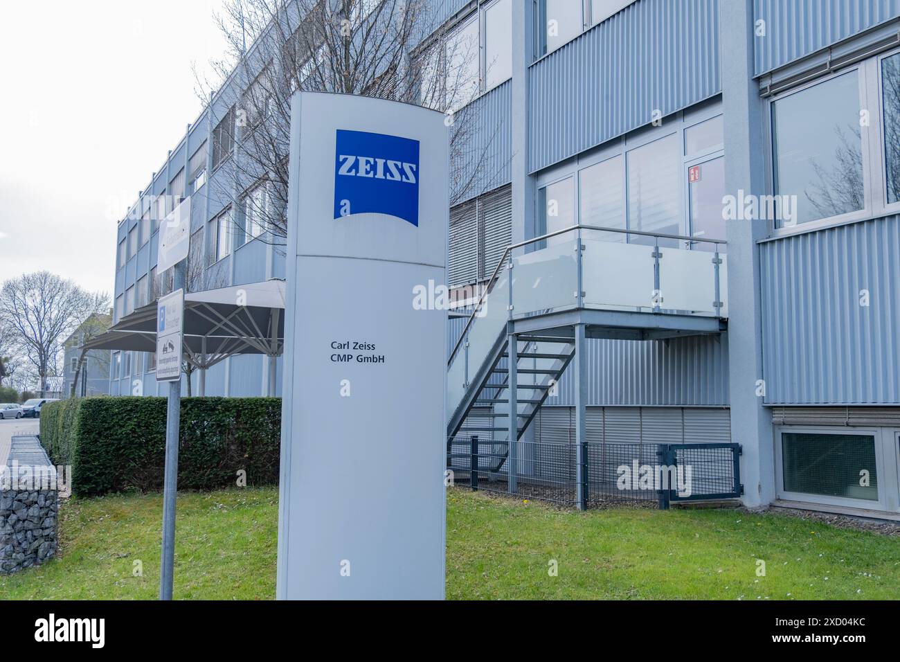 Advertising signboard Carl Zeiss company front representation in ...