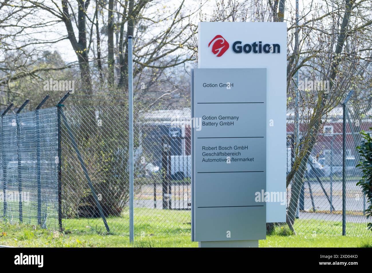 Gotion company's building with logo, High-Tech Company Limited, manufacturer lithium-ion and ...