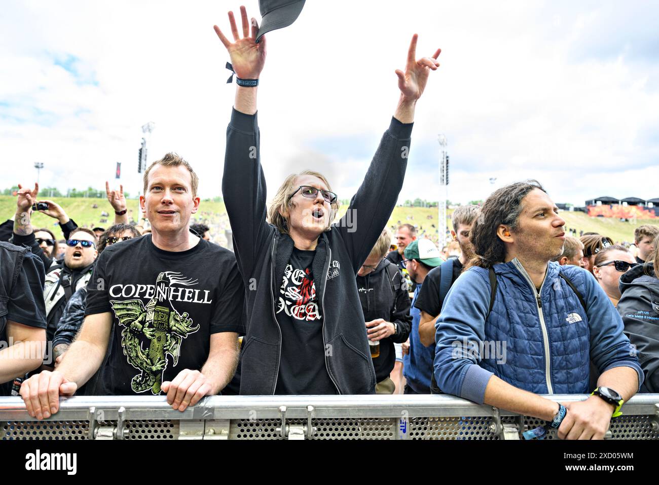 Copenhagen, Denmark. 19th June, 2024. Audience for US band Underoath ...