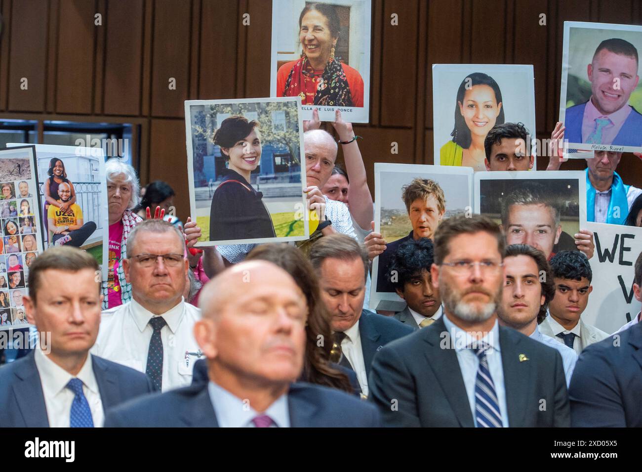 Washington, United States. 18th June, 2024. Family members of victims ...