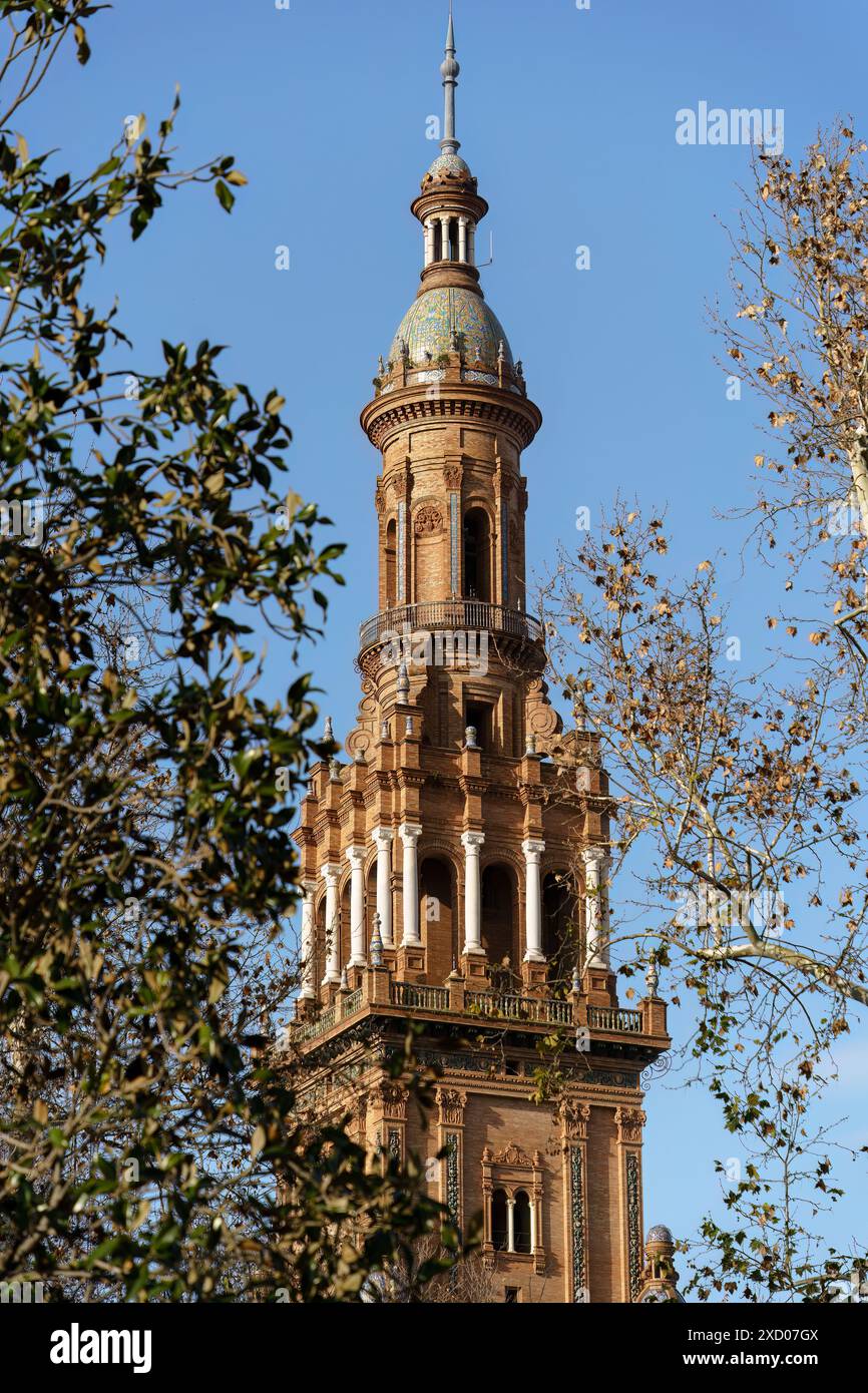 South tower plaza de espana seville hi-res stock photography and images ...