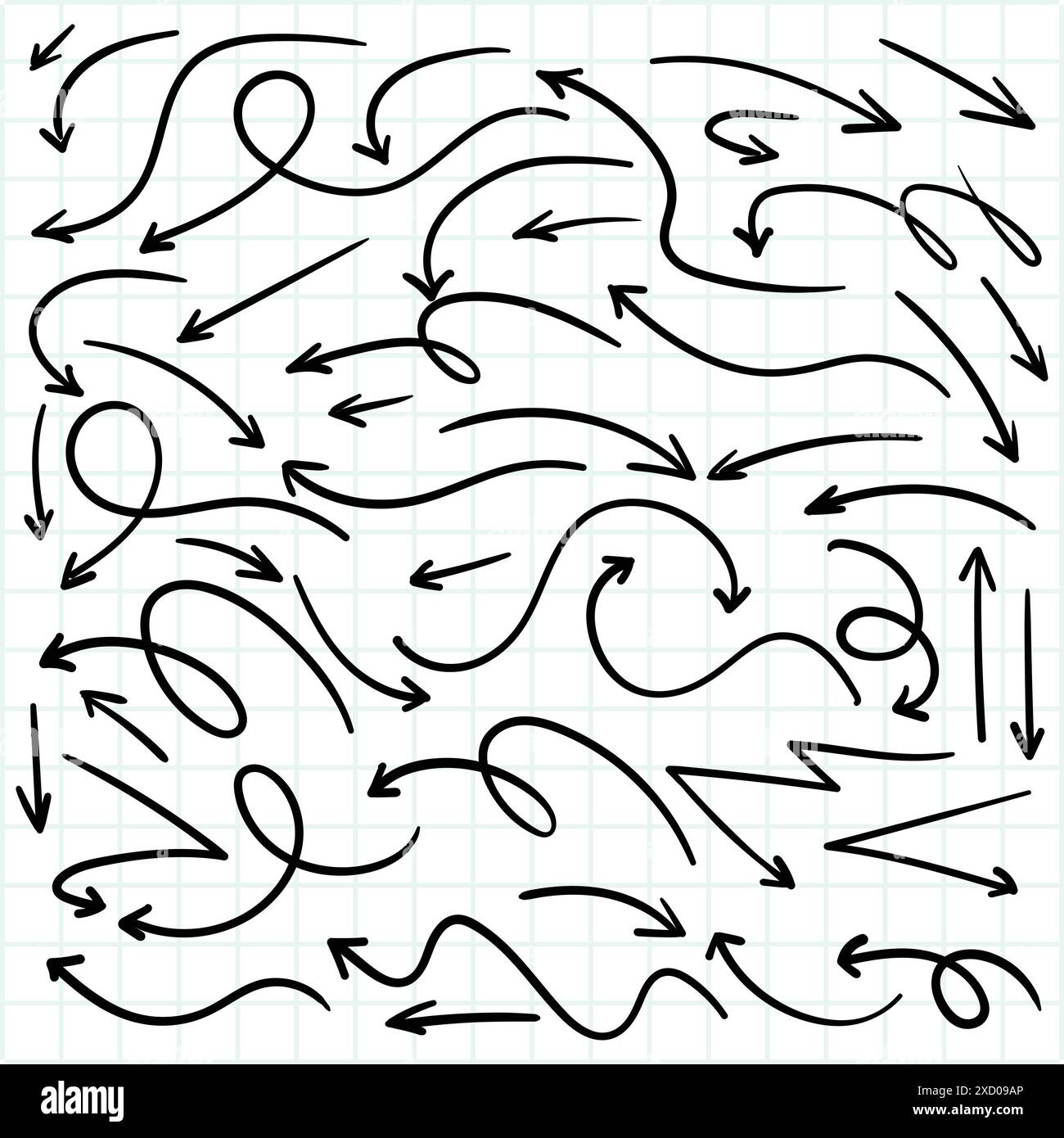 Hand drawn creative arrow set Stock Vector Image & Art - Alamy