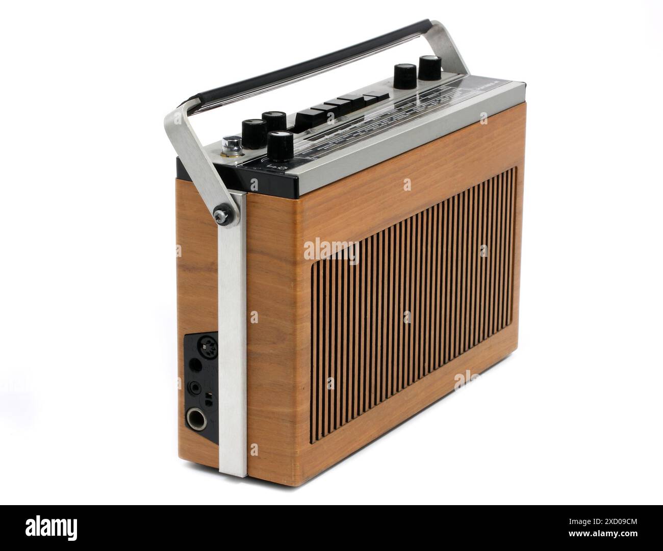 Retro 70s style portable radio Stock Photo - Alamy