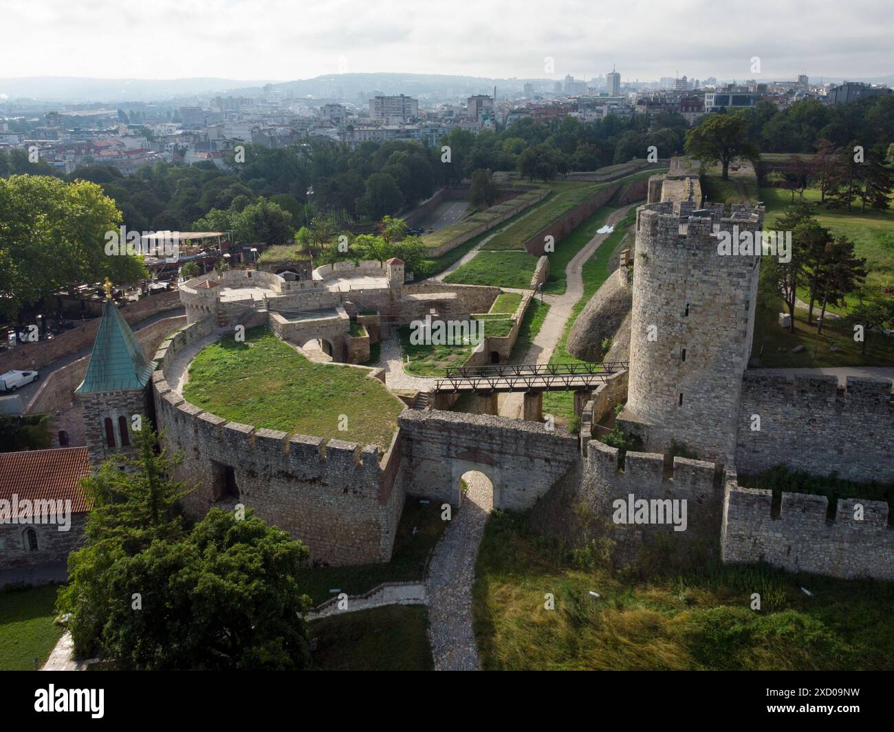 Aerial view kalemegdan park in hi-res stock photography and images - Alamy