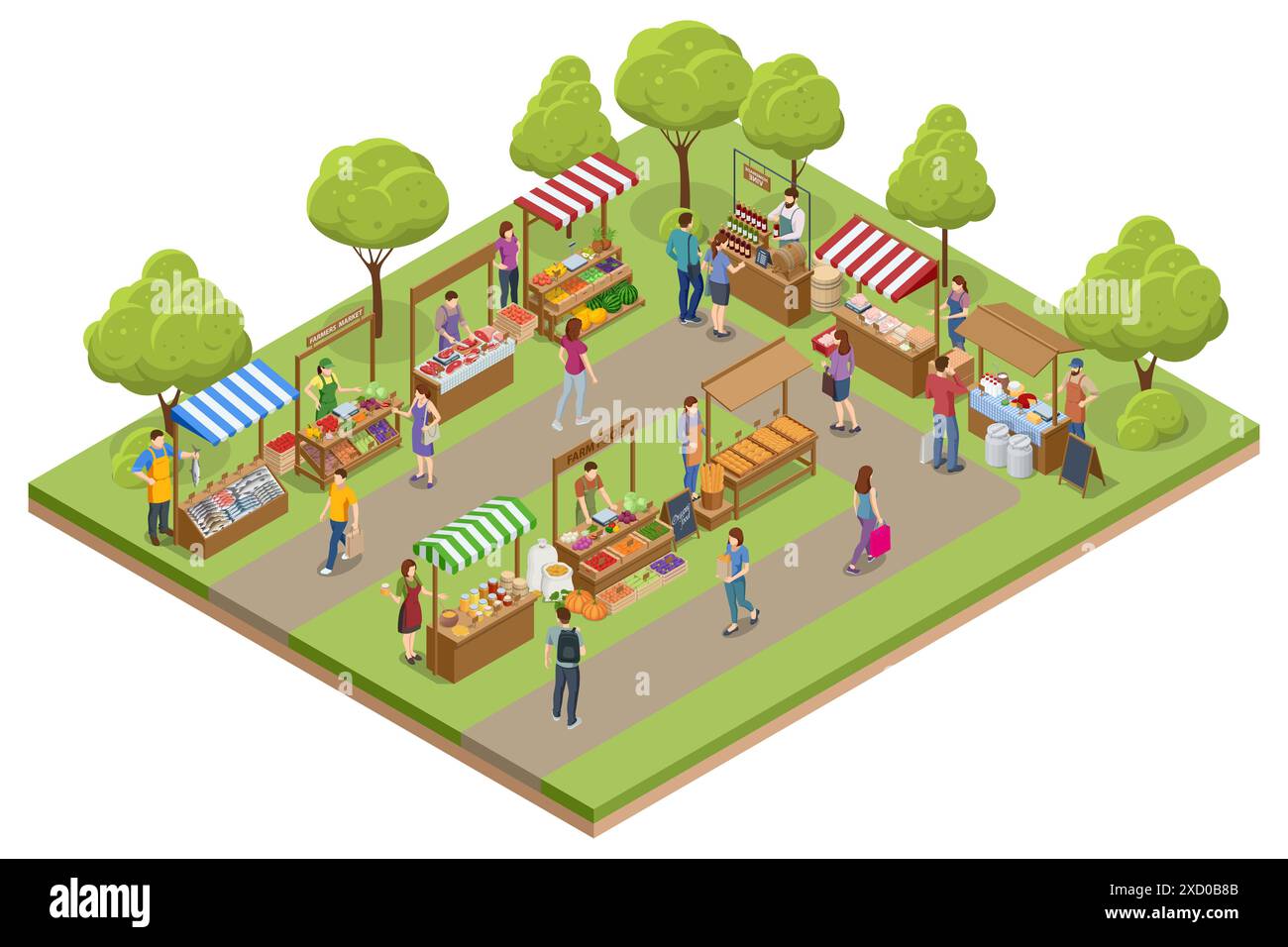 Street food marketing Cut Out Stock Images & Pictures - Alamy