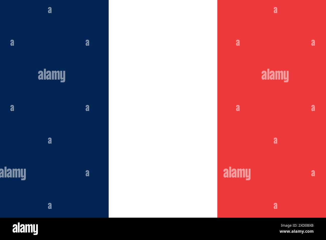 Flag of France with real colors. Vector illustration Stock Vector Image ...