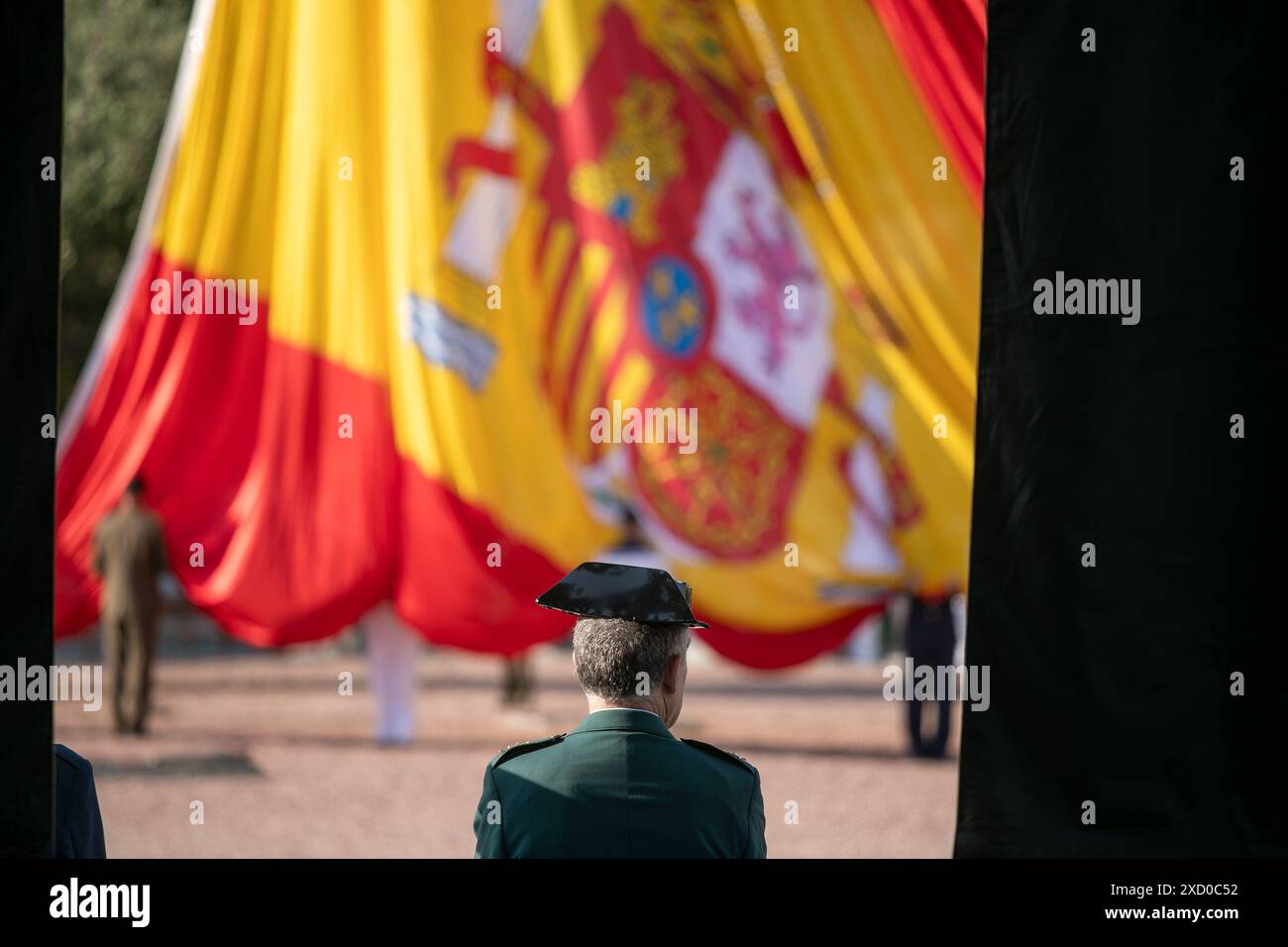Madrid, Spain. 19th June, 2024. Flag-raising ceremony for the tenth ...