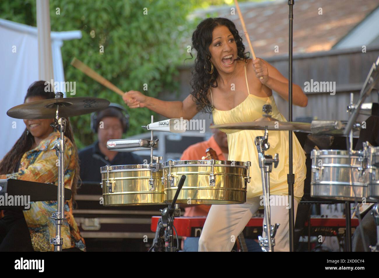 Singer/musician Sheila E is having a lot of fun performing at a "Jazz ...