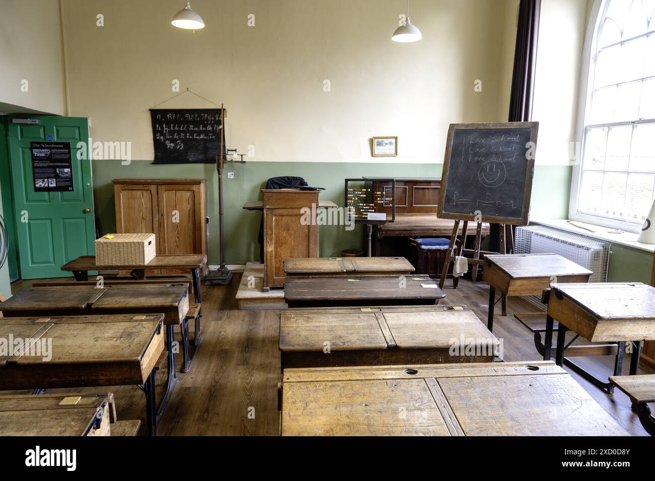 Victorian Schoolroom at Hartlebury Castle, Hartlebury, Worcestershire ...