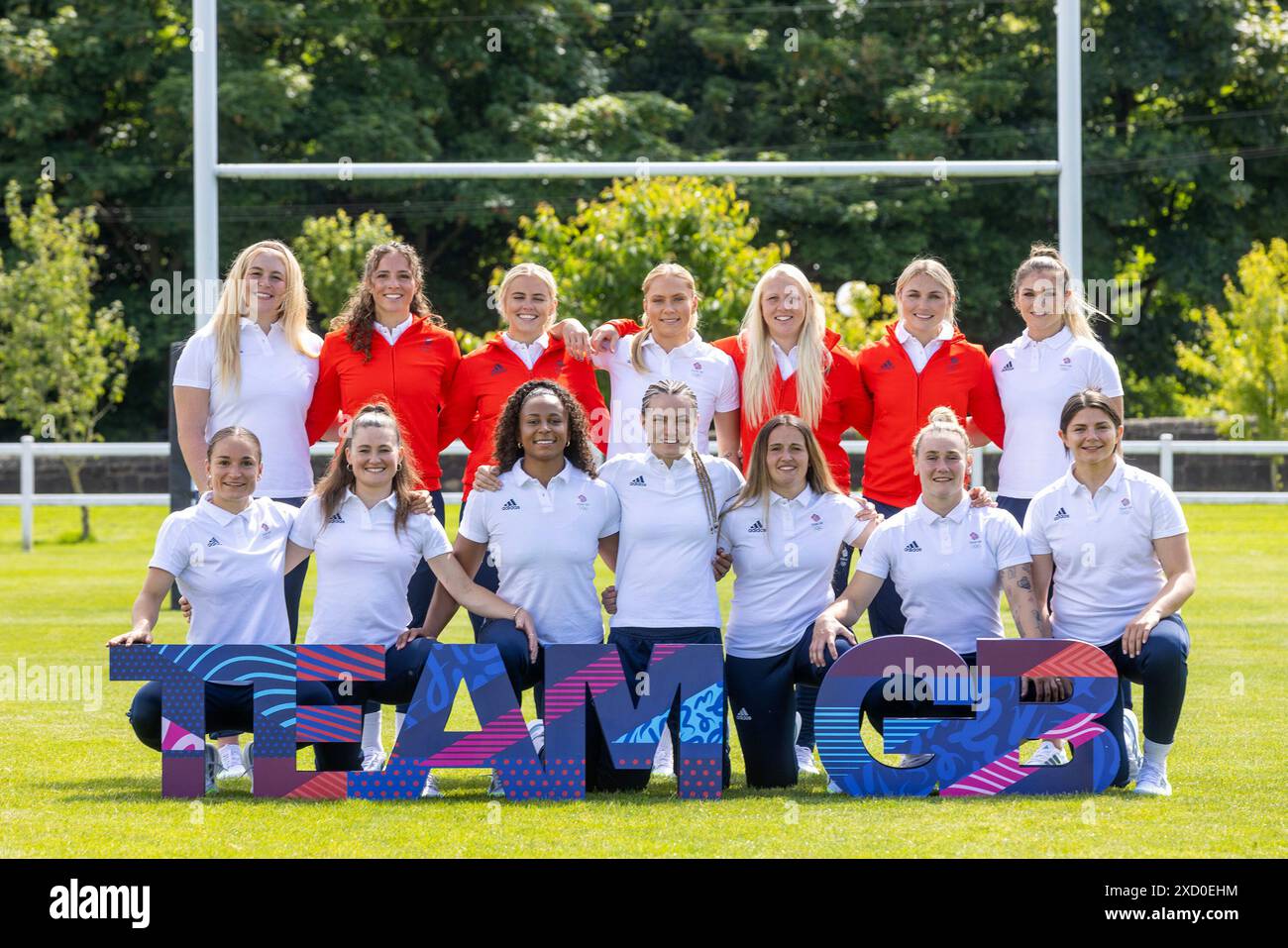 Great Britain's 7's team including Amy Wilson Hardy, Ellie Boatman ...