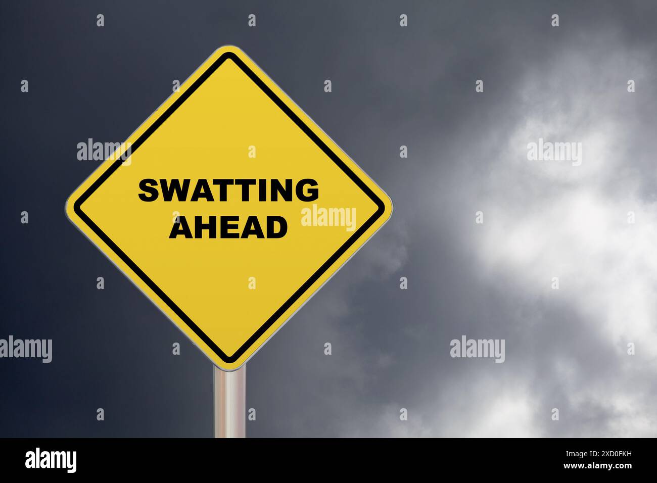 Diamond-shaped crossing sign with yellow background and black border ...