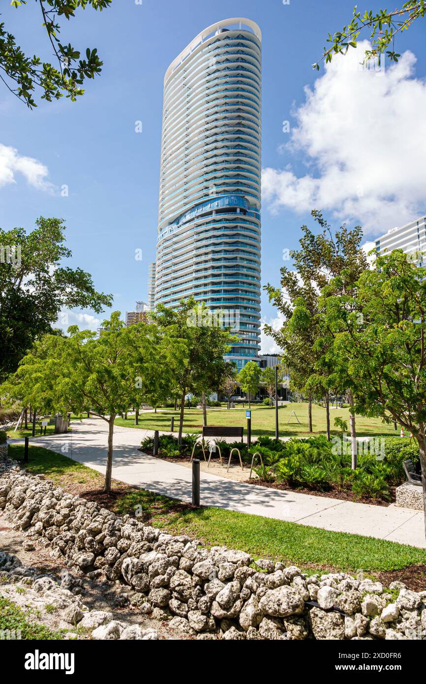 Miami Beach Florida,Canopy Park,Five Park high rise condominium ...