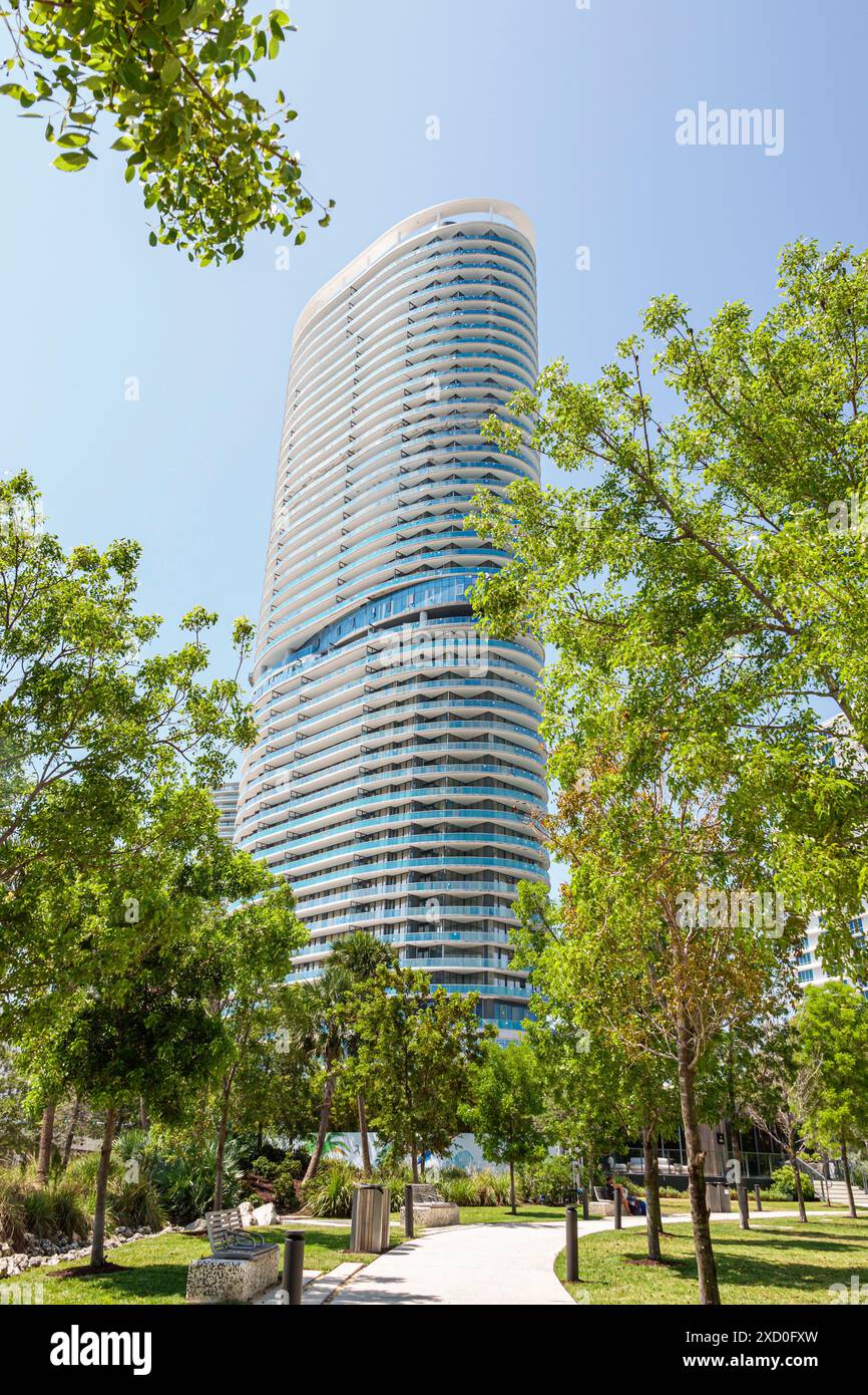 Miami Beach Florida,Canopy Park,Five Park high rise condominium ...