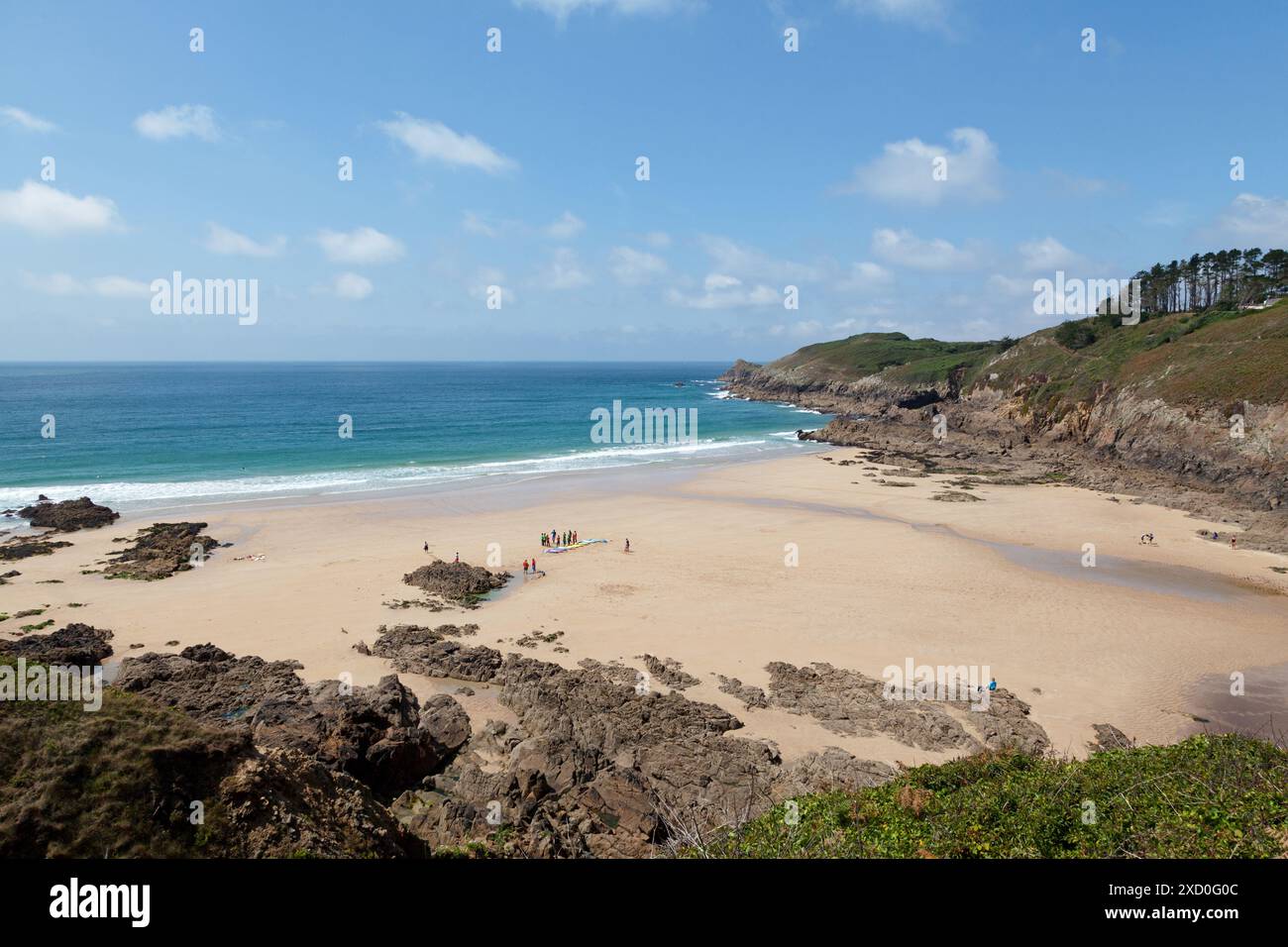 Plage du minou (Minou Beach) below the Fort du Minou (Fort of Minou ...