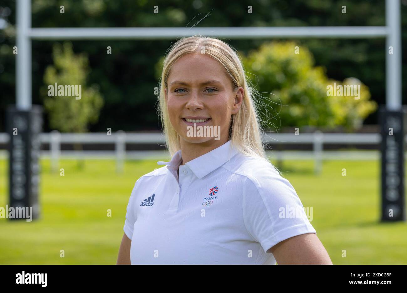 Emma Uren poses for photo during the Team GB Paris 2024 Women's Rugby ...