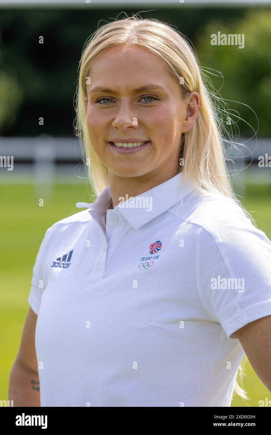 Emma Uren poses for photo during the Team GB Paris 2024 Women's Rugby ...