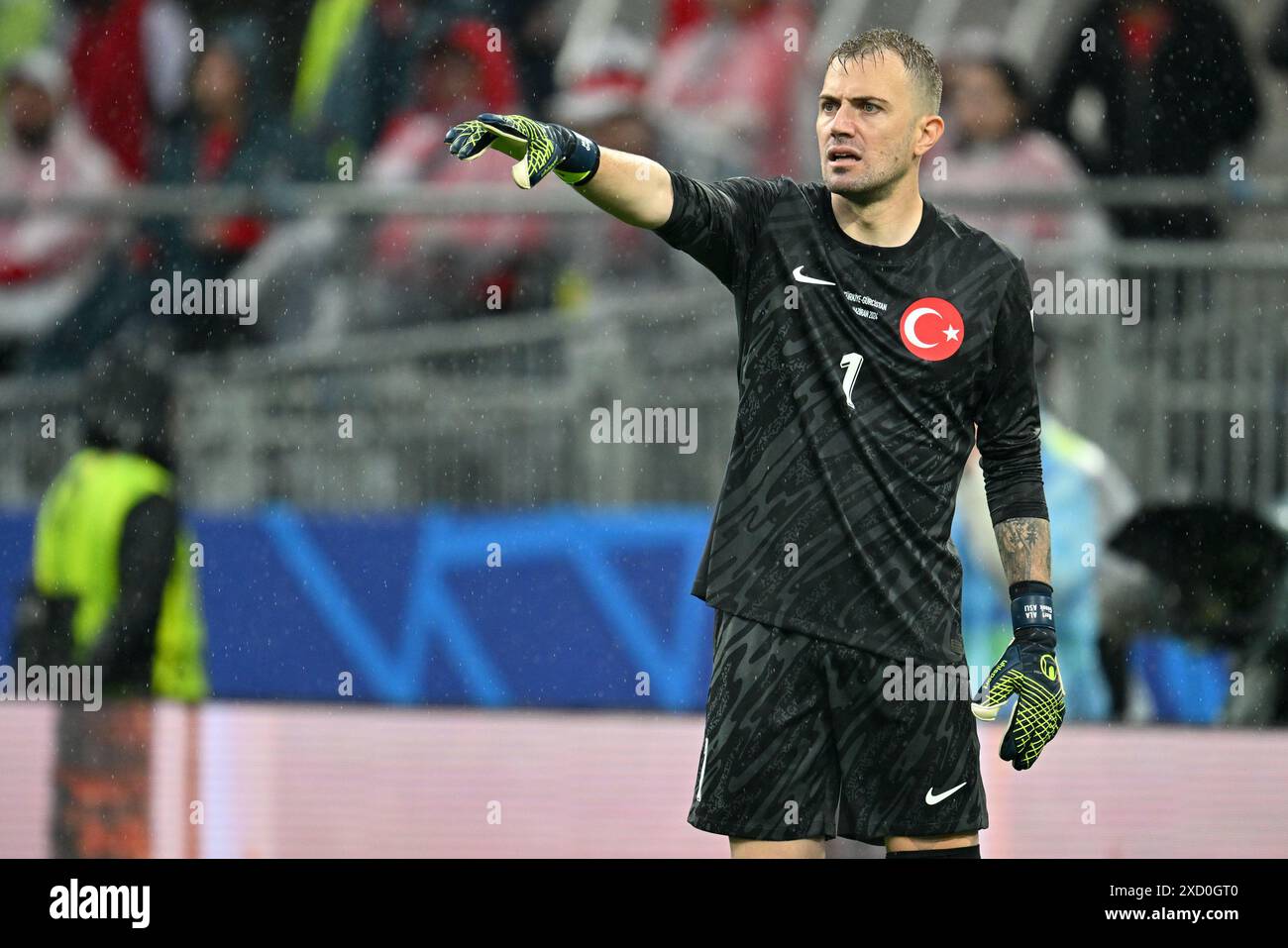 goalkeeper Mert Gunok (1) of Turkey pictured during a soccer game ...