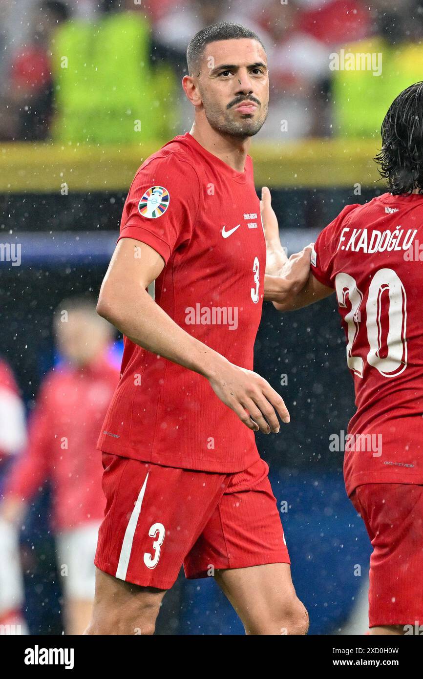 Merih Demiral (3) of Turkey pictured during a soccer game between the ...