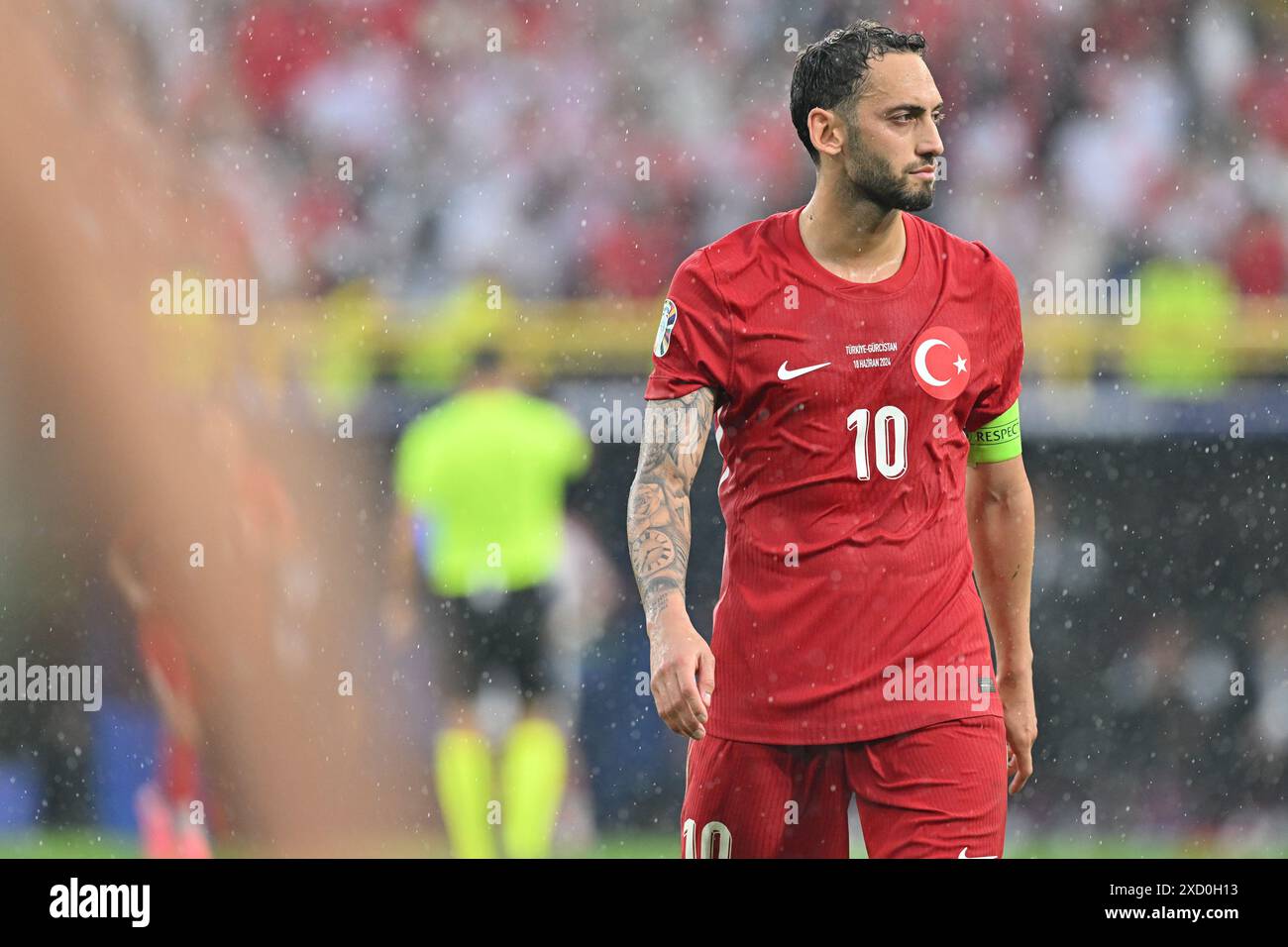 Hakan calhanoglu (10) of Turkey pictured during a soccer game between ...