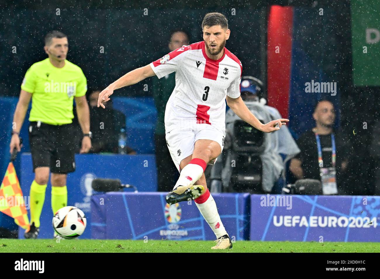 Lasha Dvali (3) of Georgia pictured during a soccer game between the ...