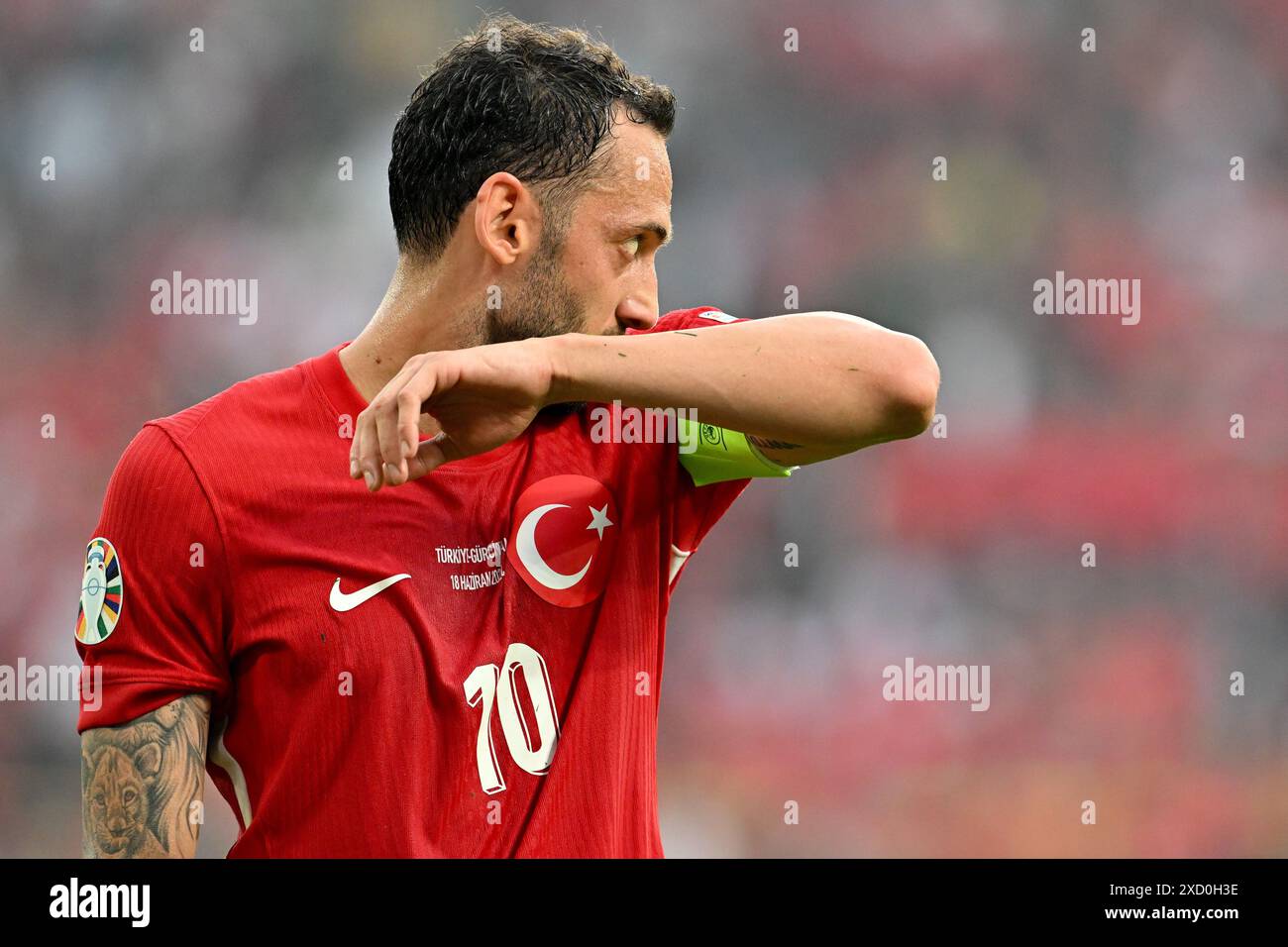 Hakan calhanoglu (10) of Turkey pictured during a soccer game between ...