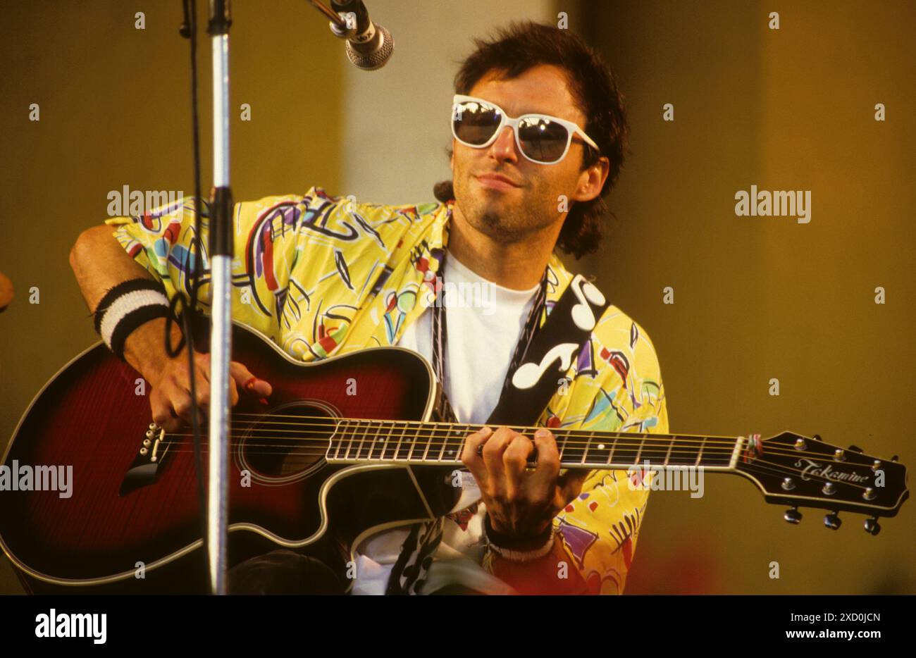 NILS LOFGREN American musician and singer during consert in Stockholm ...