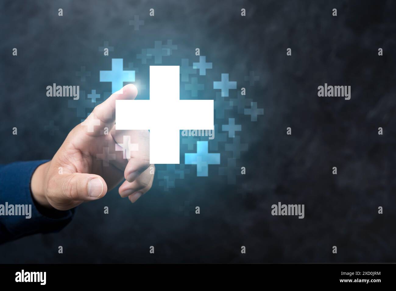 Positive thing by plus sign concept. Positive thinking mindset ...