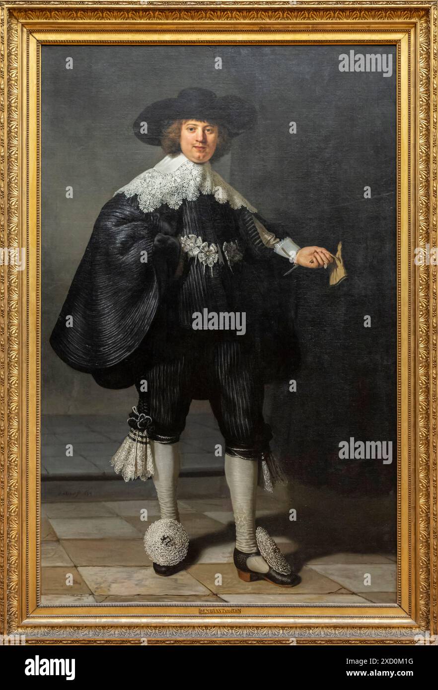 Paris, France - 06 14 2024: Le Louvre Museum. Portrait of Marten ...