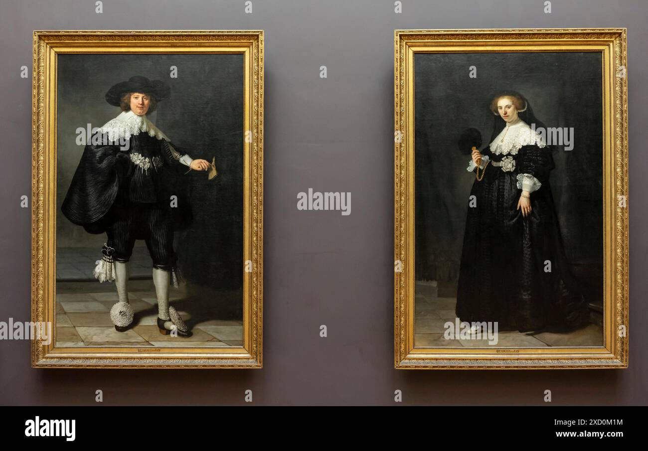 Paris, France - 06 14 2024: Le Louvre Museum. Portrait of Marten ...