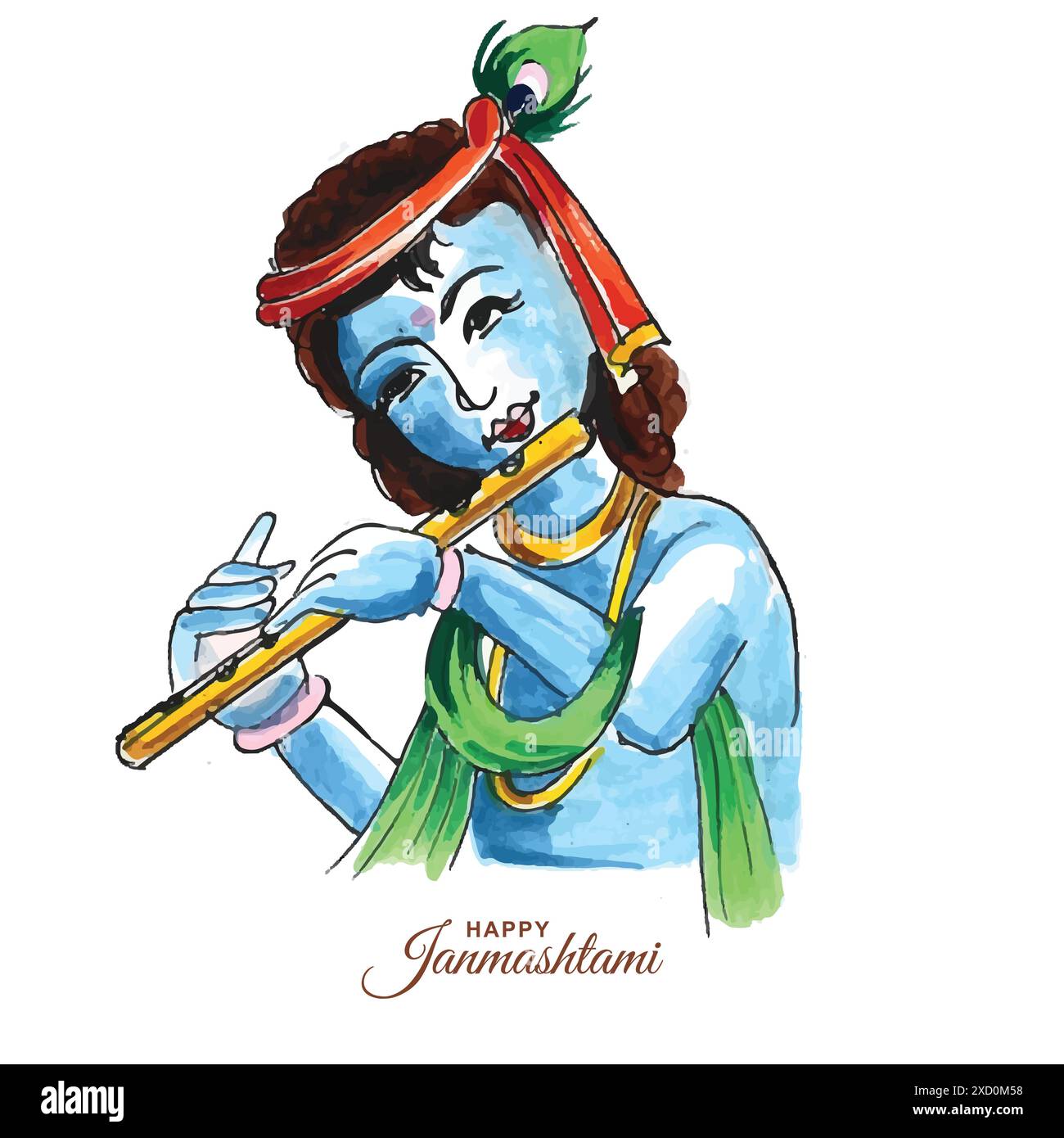 Lord shri krishna Cut Out Stock Images & Pictures - Alamy
