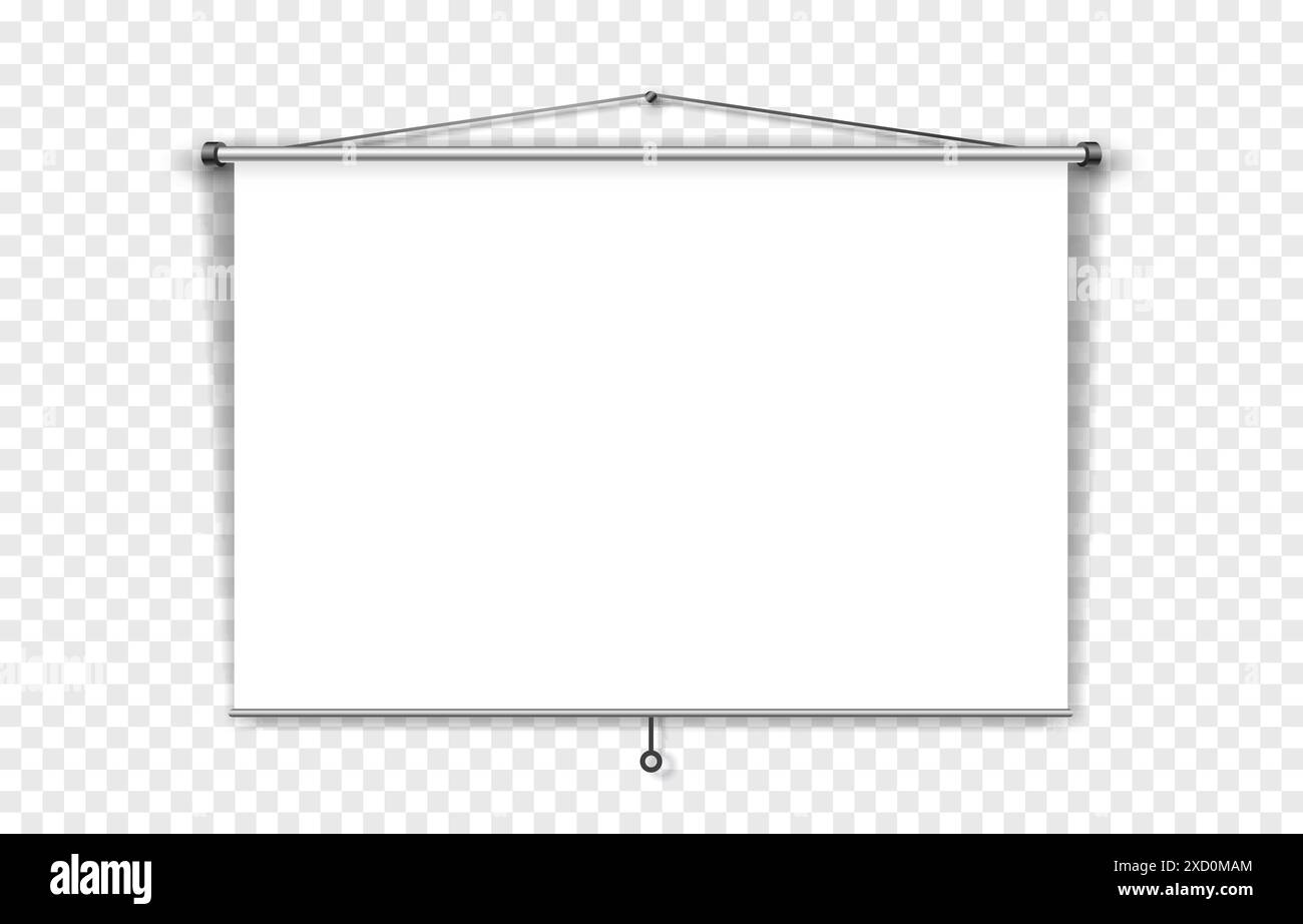 Scene presentations board, table white display on the transparent ...