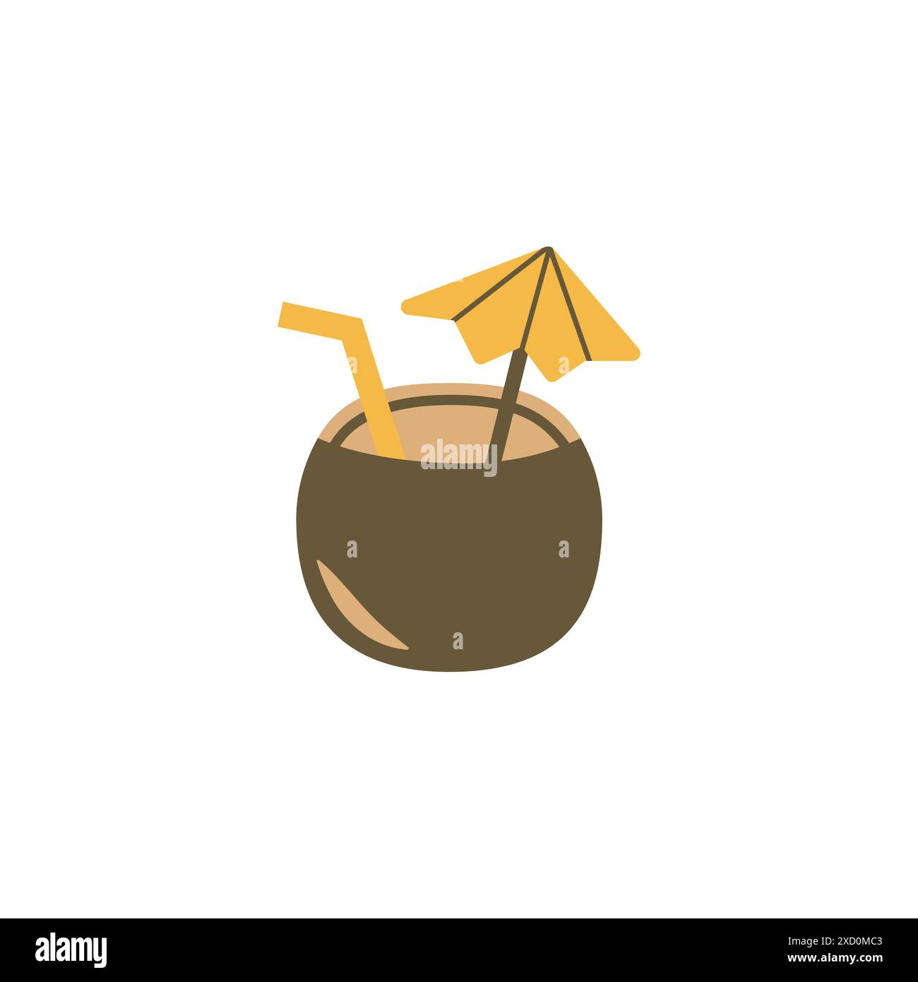 Summer flat element. Simple vacation symbol and icon. Stock vector ...