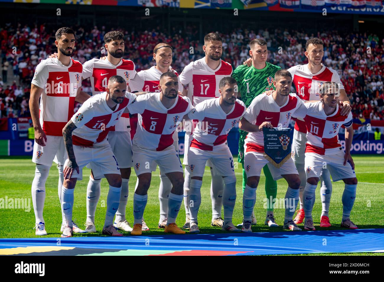 Hamburg, Germany. 19th June, 2024. The Croatian national football team ...